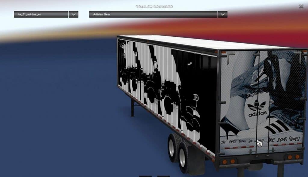Adidas LongBox Standalone Trailer Mod (3) - American Truck Simulator ...