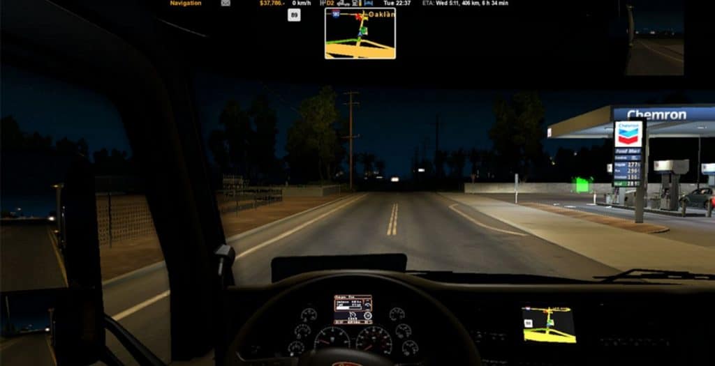 Background map and nav icons (map, gps and route advisor) for ATS (3 ...