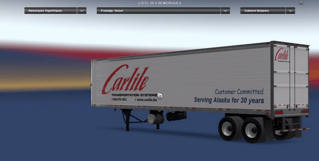 Carlile Transport Trailer-3 - American Truck Simulator mod | ATS mod
