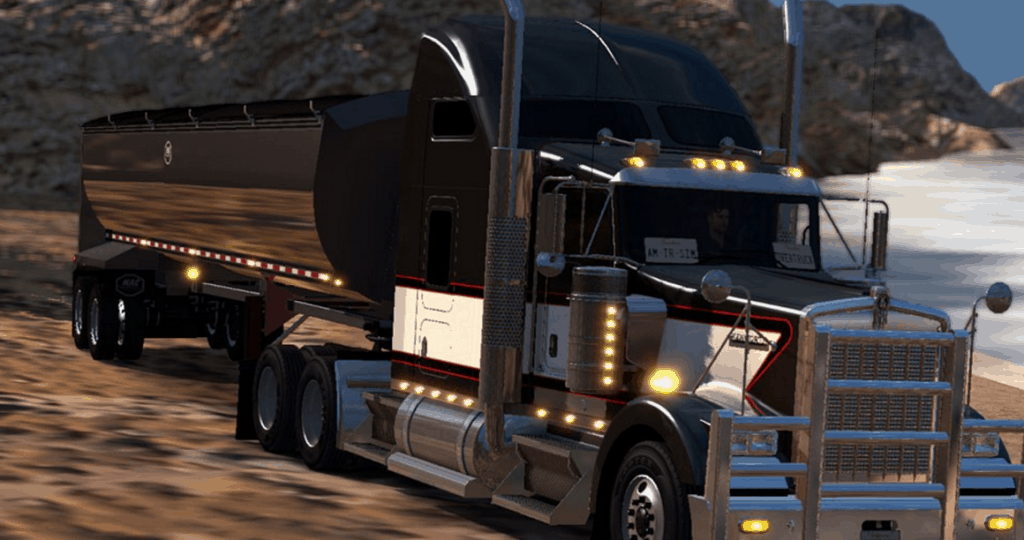 Chrome Dumper Trailer ATS | American Truck Simulator Mod
