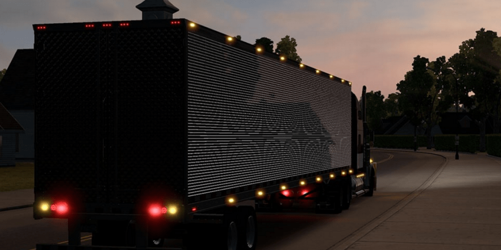 Chrome Long Reefer Trailer mod - American Truck Simulator mod | ATS mod