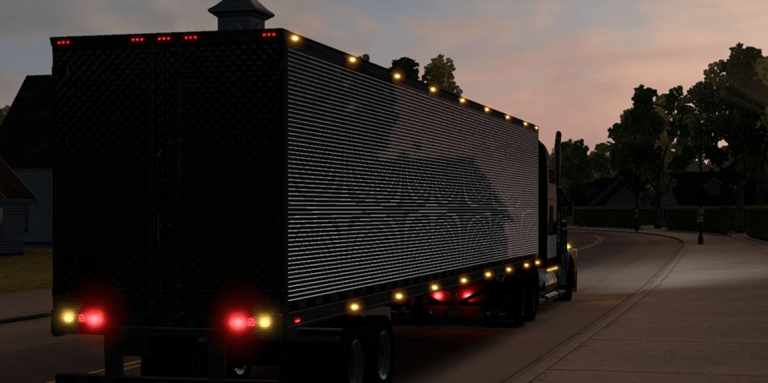 Chrome Long Reefer Trailer mod - American Truck Simulator mod | ATS mod