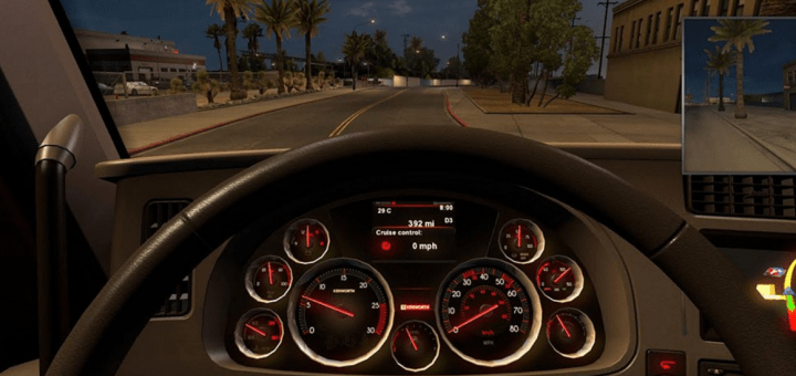 Dashboard for Kenworth W900 1.33.x Mod ATS - American Truck Simulator ...