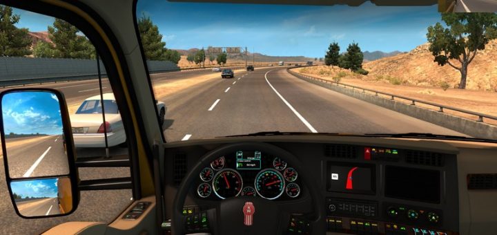 Kenworth t680 Dashboard red Mod - American Truck Simulator mod | ATS mod