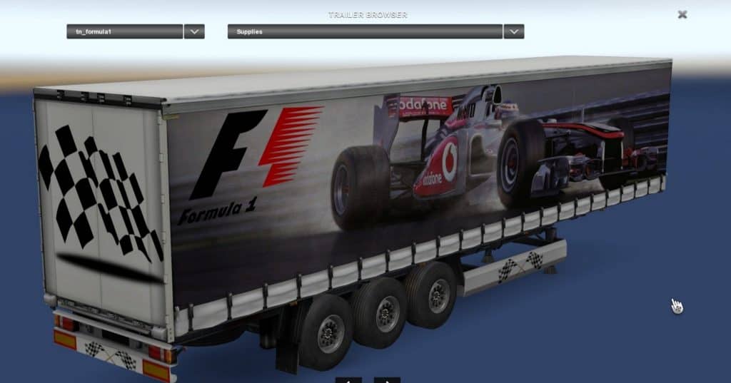 Formula 1 standalone trailer Mod | American Truck Simulator Mod
