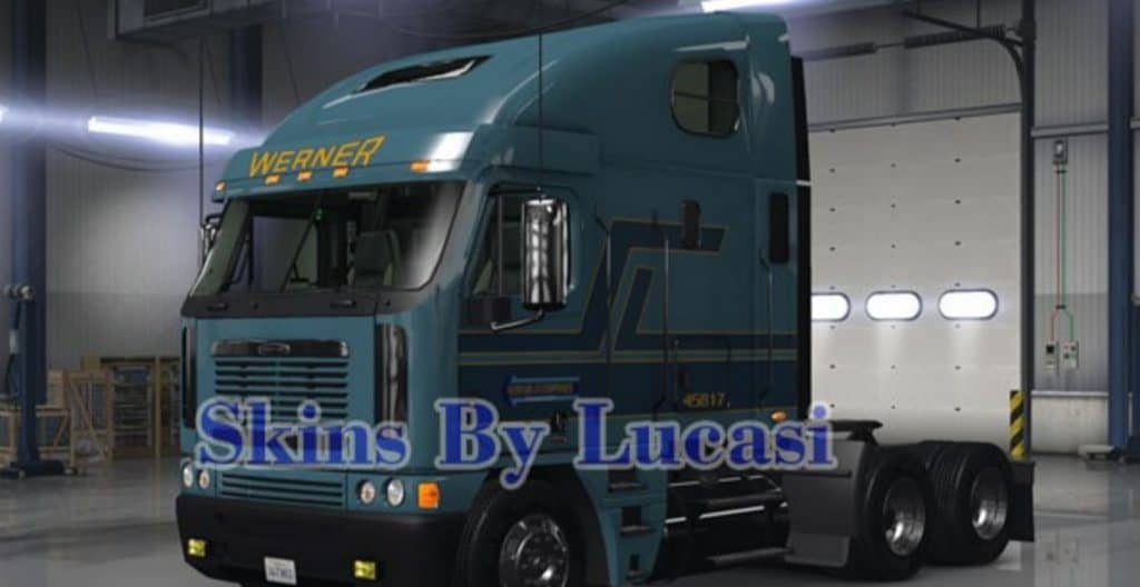Freightliner Argosy Werner Skin for ATS | American Truck Simulator Mod