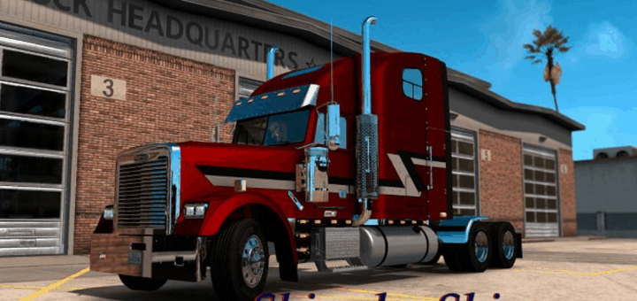 Freightliner FLD 120 Skin Blackgrey ATS - American Truck Simulator mod ...