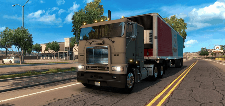 Freightliner Cabover 1.36.x Truck - American Truck Simulator mod | ATS mod