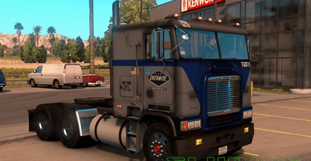 Freightliner FLB Overnite Skin mod-1 - American Truck Simulator mod ...