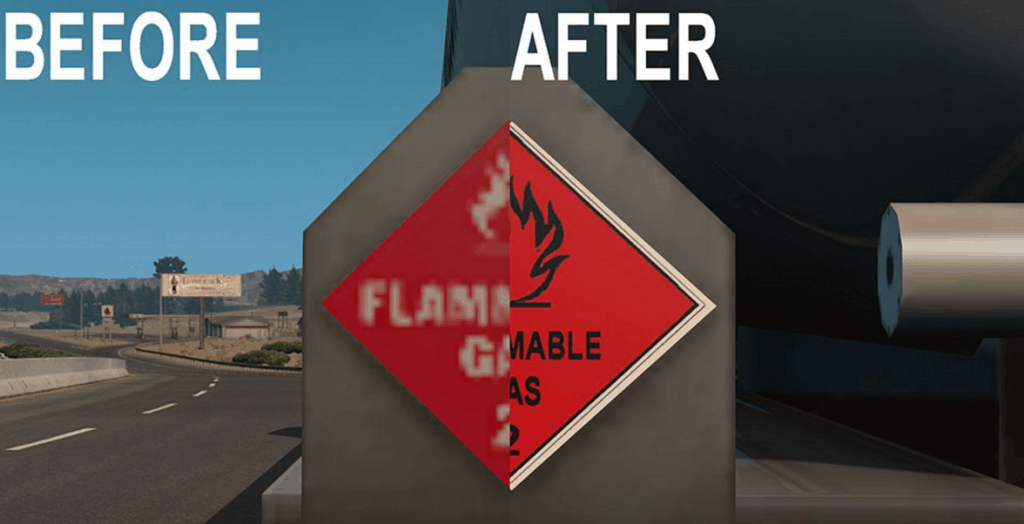 Improved ADR Plates mod - American Truck Simulator mod | ATS mod