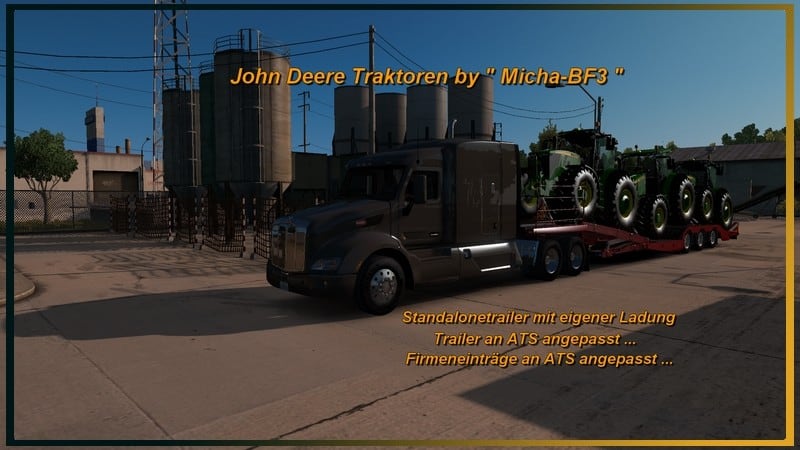 John Deere Tractors V 1.0.0 for ATS - American Truck Simulator mod ...