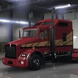 Kenworth T800 Stripes v2 Skin for ATS | American Truck Simulator Mod