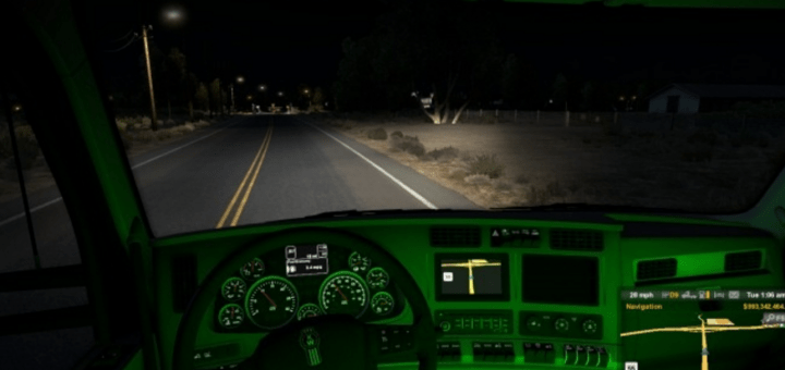 Cabin Strobe Lights V4.1 - American Truck Simulator mod | ATS mod