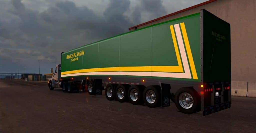 Mac Curtain Multiaxles Trailer | American Truck Simulator Mod