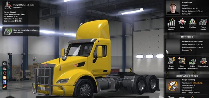 ATS Full Save Game for 1.43 FULL MAP DLC [100% Discovered] - American ...