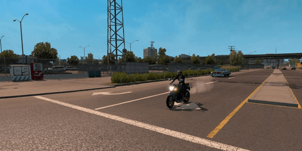 MotorCycle In Traffic v2.0 for ATS | American Truck Simulator Mod
