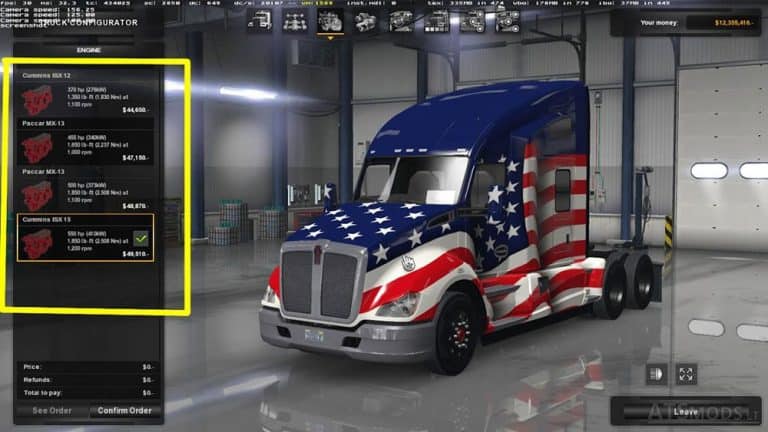 New Engine Icons for ATS | American Truck Simulator Mod