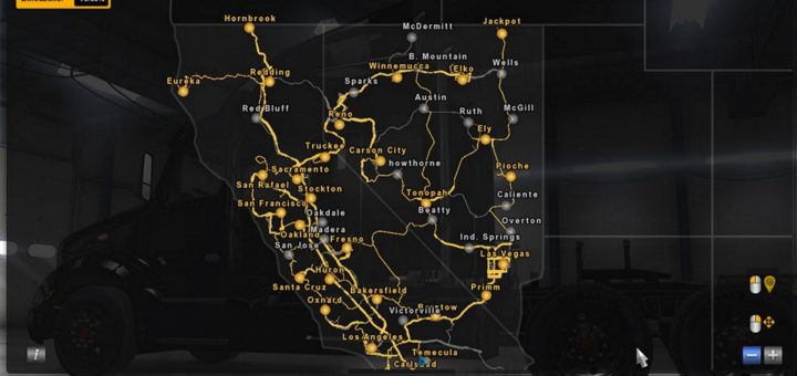 Sierra Nevada Map v2.2.35 1.40.x - American Truck Simulator mod | ATS mod