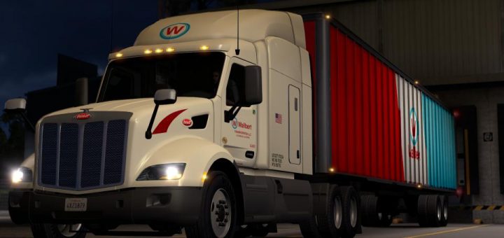 Custom Pete 389 Skin Mod - American Truck Simulator mod | ATS mod