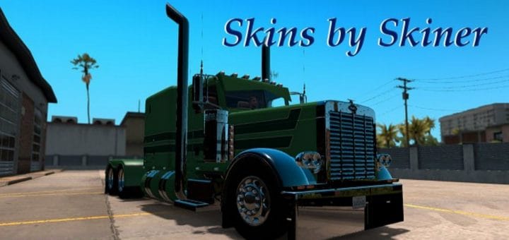 Peterbilt 389 Orange Show Truck Skin Mod - American Truck Simulator mod | ATS mod