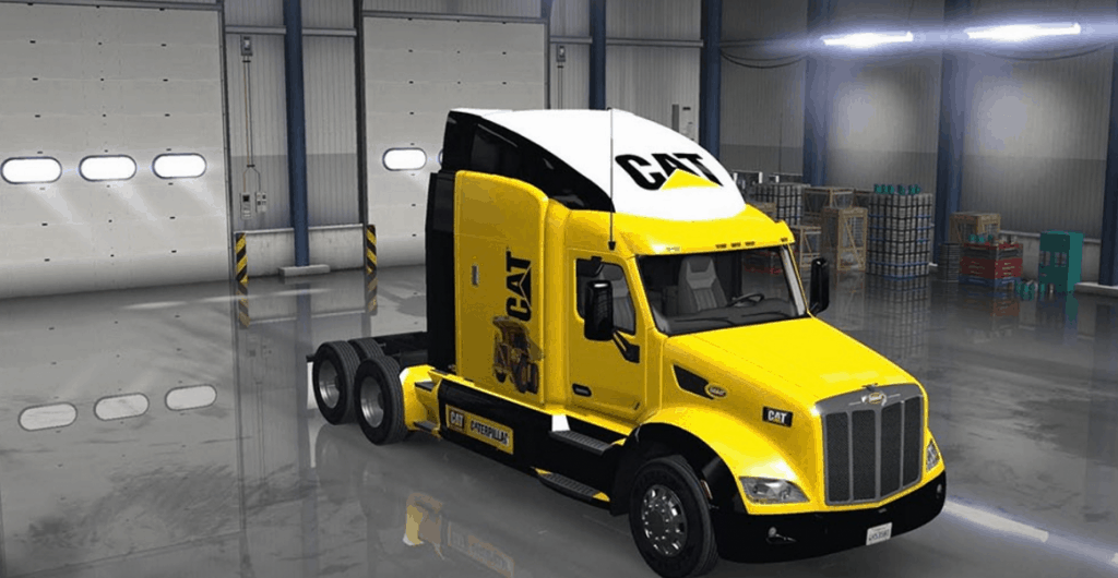 Peterbilt 579 Caterpillar Skin truck - American Truck Simulator mod ...