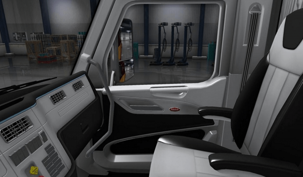 Peterbilt 579 (black-white) interior ATS-1 - American Truck Simulator ...