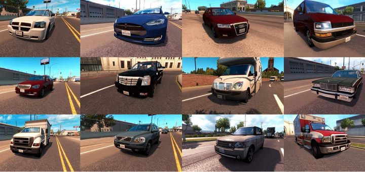Painted Truck Traffic Pack by Jazzycat v4.1.5 - American Truck ...