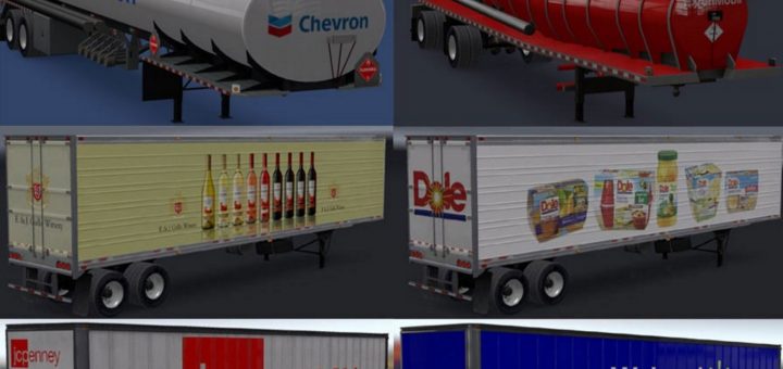 Real Companies & Trailers Pack v1.7 ATS - American Truck Simulator mod ...