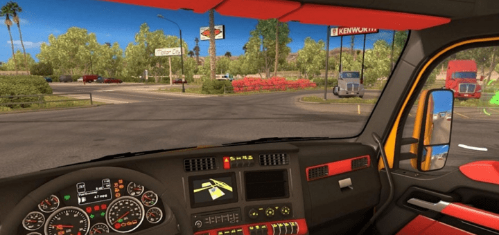 GPS RG PRO RED DARK ATS v5.0 - American Truck Simulator mod | ATS mod