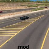 Road Yellow Lines Mod for ATS | American Truck Simulator Mod