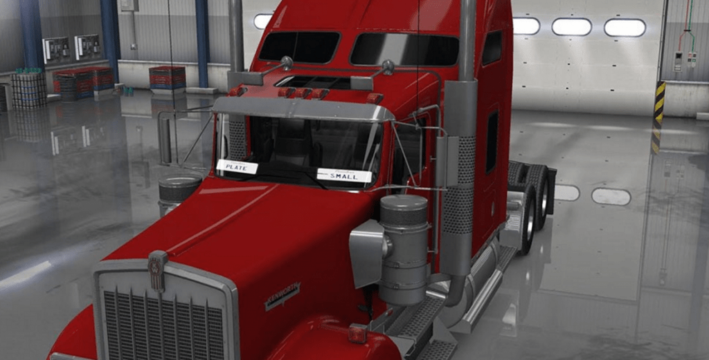 Small Driver Plate ATS | American Truck Simulator Mod