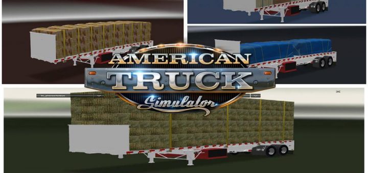 Flatbed ferbus owned Trailer 1.33 mudflaps animations ATS - American ...