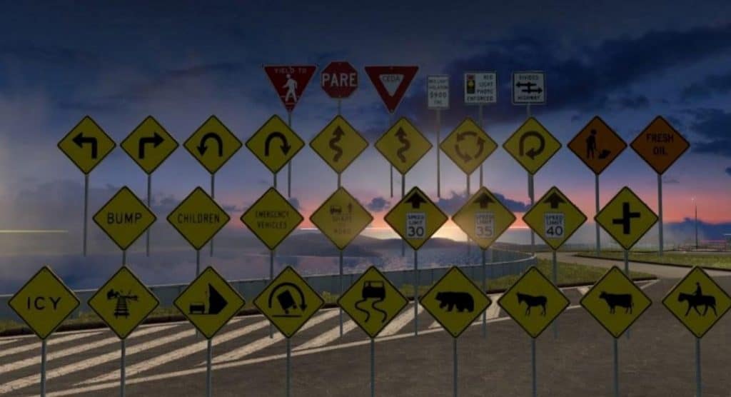 Traffic-Signs-Pack – brand new traffic signs for ATS Mod (1) - American ...