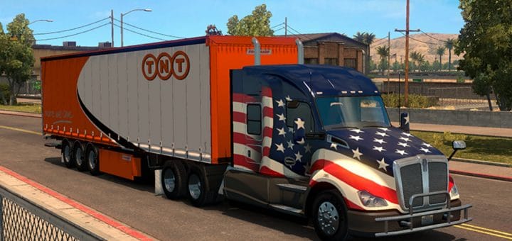 Empty Gooseneck Trailer Mod - American Truck Simulator mod | ATS mod