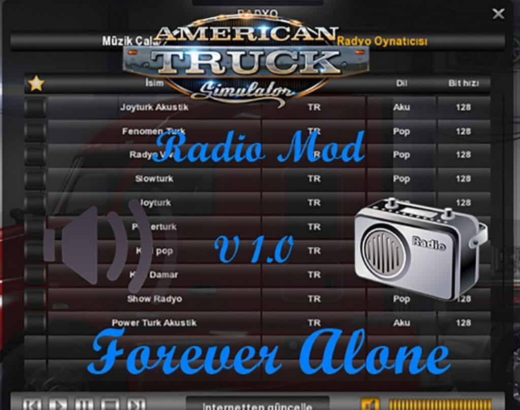 Turkish Radio Mod v 1.0 ATS | American Truck Simulator Mod