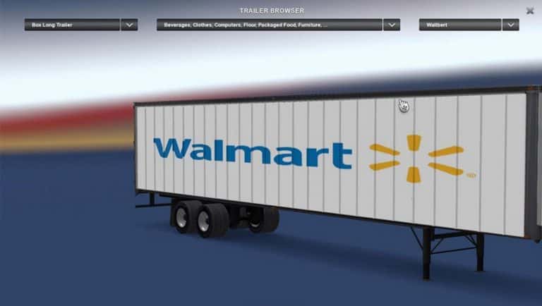 Wallbert – Wallmart Trailer Skin Mod | American Truck Simulator Mod