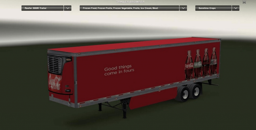 Coca Cola Reefer 3000r Trailer Skin v2.0 for ATS | American Truck ...