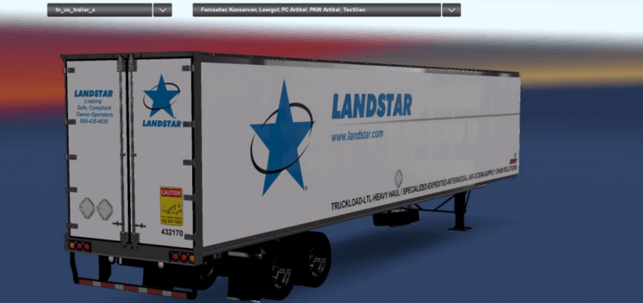 Long Oversized Trailer Magnitude 55l with a Load Milling Machine mod ...