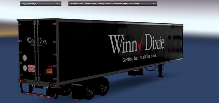 Chrome Long Reefer Trailer mod - American Truck Simulator mod | ATS mod