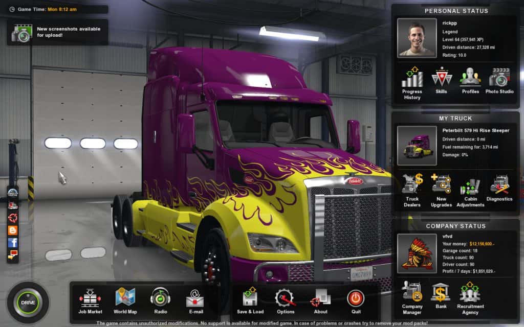 ESTABLISHED COMPANY PROFILE for ATS | American Truck Simulator Mod