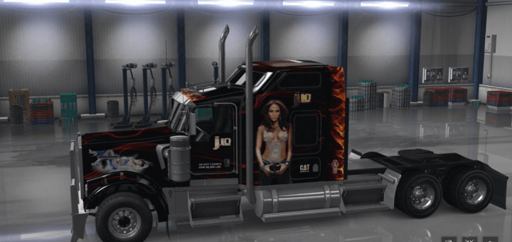 Black Magic repaint Truck Skin ATS - American Truck Simulator mod | ATS mod