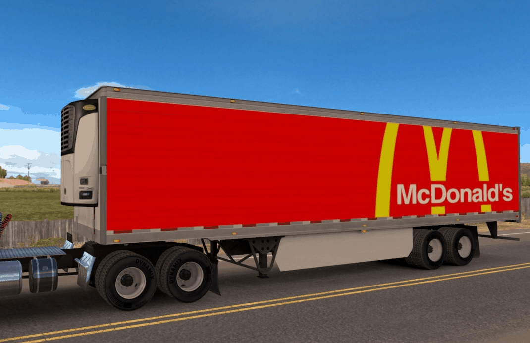McDonald’s reefer trailer mod ATS - American Truck Simulator mod | ATS mod