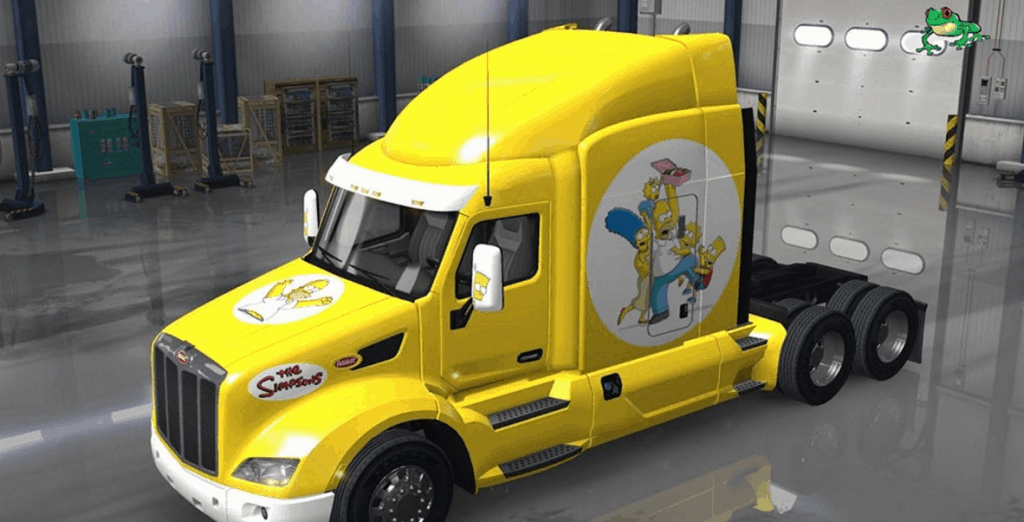 Peterbilt 579 Simpsons Skin Mod - American Truck Simulator mod | ATS mod