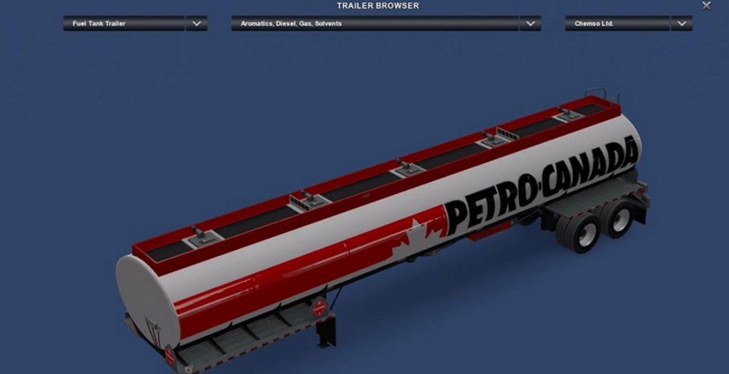 Petro Canada Fuel Tank Trailer v2.0 Mod - American Truck Simulator mod ...