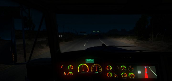 Dashboard for Kenworth T680 and W900 Mod - American Truck Simulator mod ...