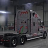 Freightliner Cascadia Template for ATS Skins | American Truck Simulator Mod