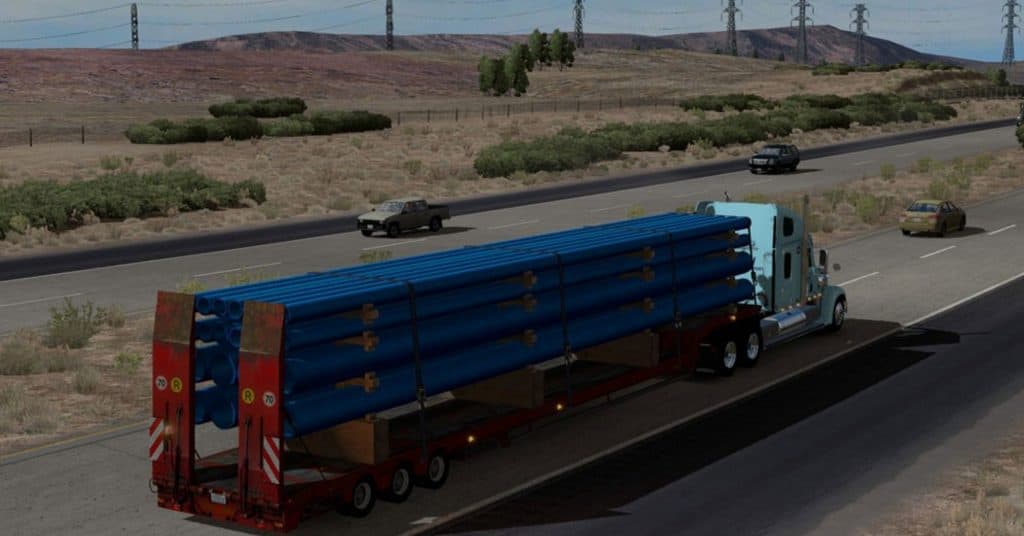 Large Blue PVC Tubes Trailer Mod (2) - American Truck Simulator mod ...