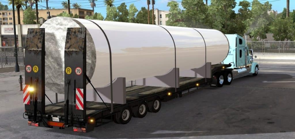 Large Metal Tube Trailer White Version Mod (3) - American Truck ...