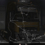 Map of Brazil for ATS from Mario mod | American Truck Simulator Mod