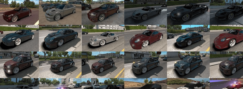 NFS: Most Wanted traffic pack | American Truck Simulator Mod